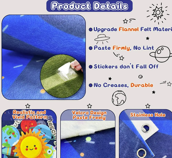 Felt Story Board – Solar System – Kids Row